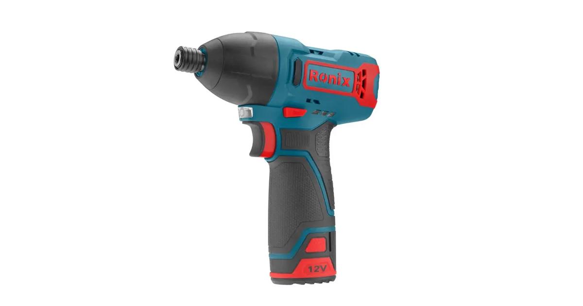 طقم مثقاب مطرقي لاسلكي + مفك براقي لاسلكي | 🧰 Ronix Tools