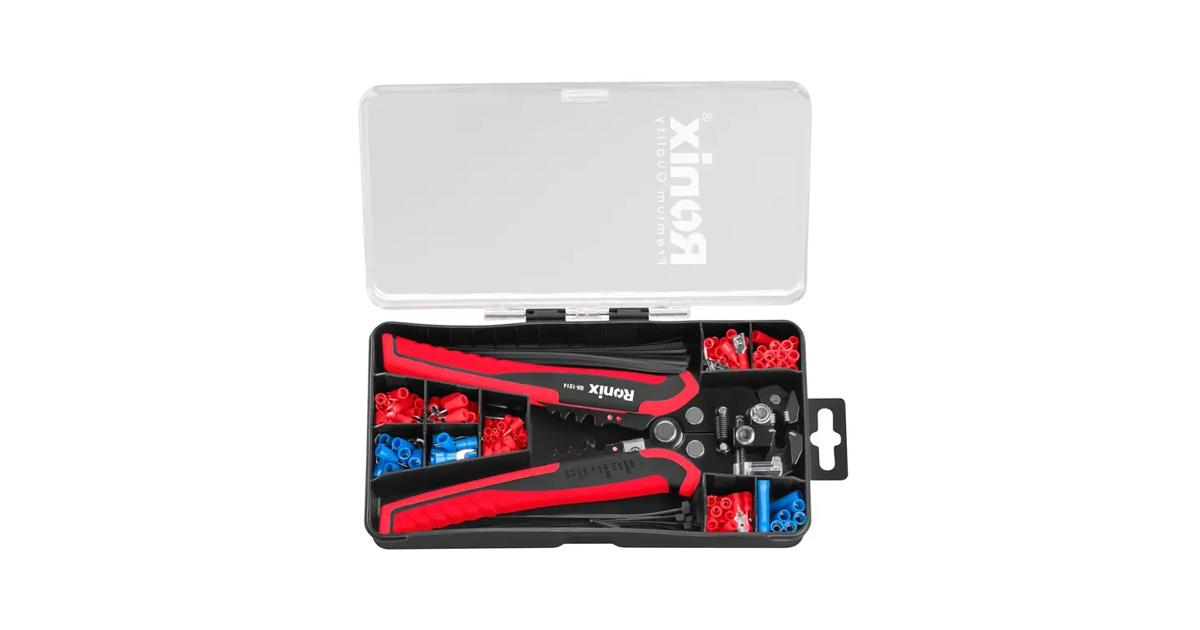 The Ronix RH-1814 Multifunction Automatic Wire Stripper Kit 8inch | 🧰 ...