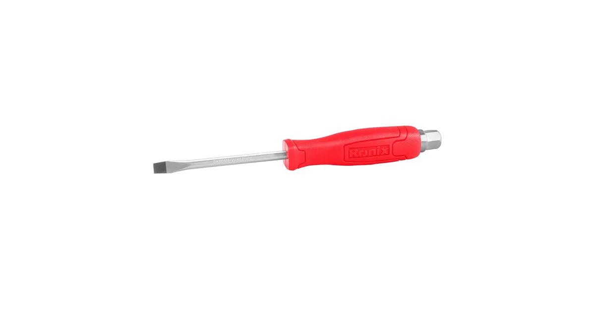 Ronix RH-2944, 8*200mm Slotted Hammer Screwdriver | 🧰 Ronix Tools