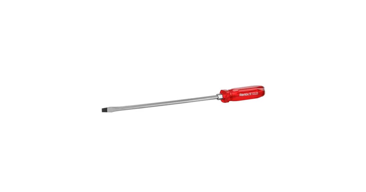 Hammering Screwdriver 8×300 mm - Slotted - RH-2982 | 🧰 Ronix Tools