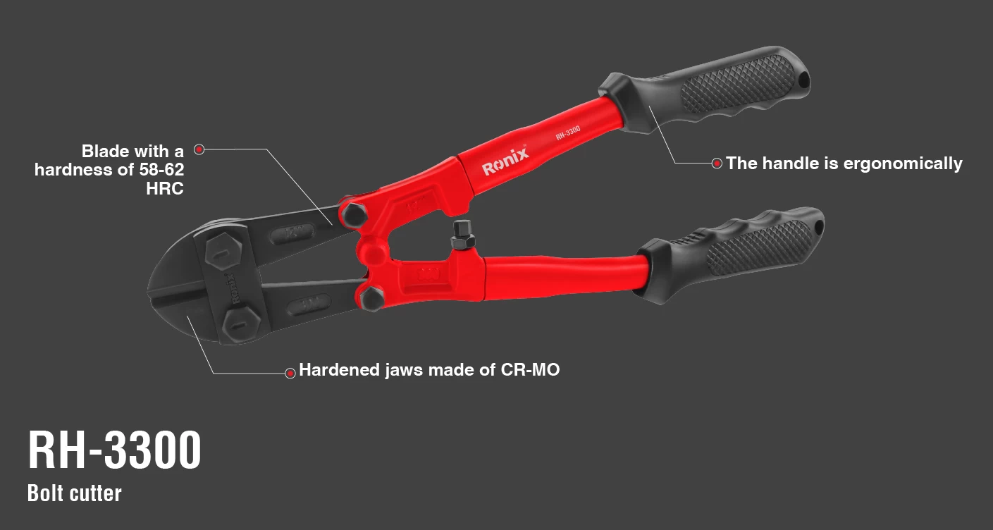 Ronix RH-3300, 12 Inch Bolt Cutter | 🧰 Ronix Tools