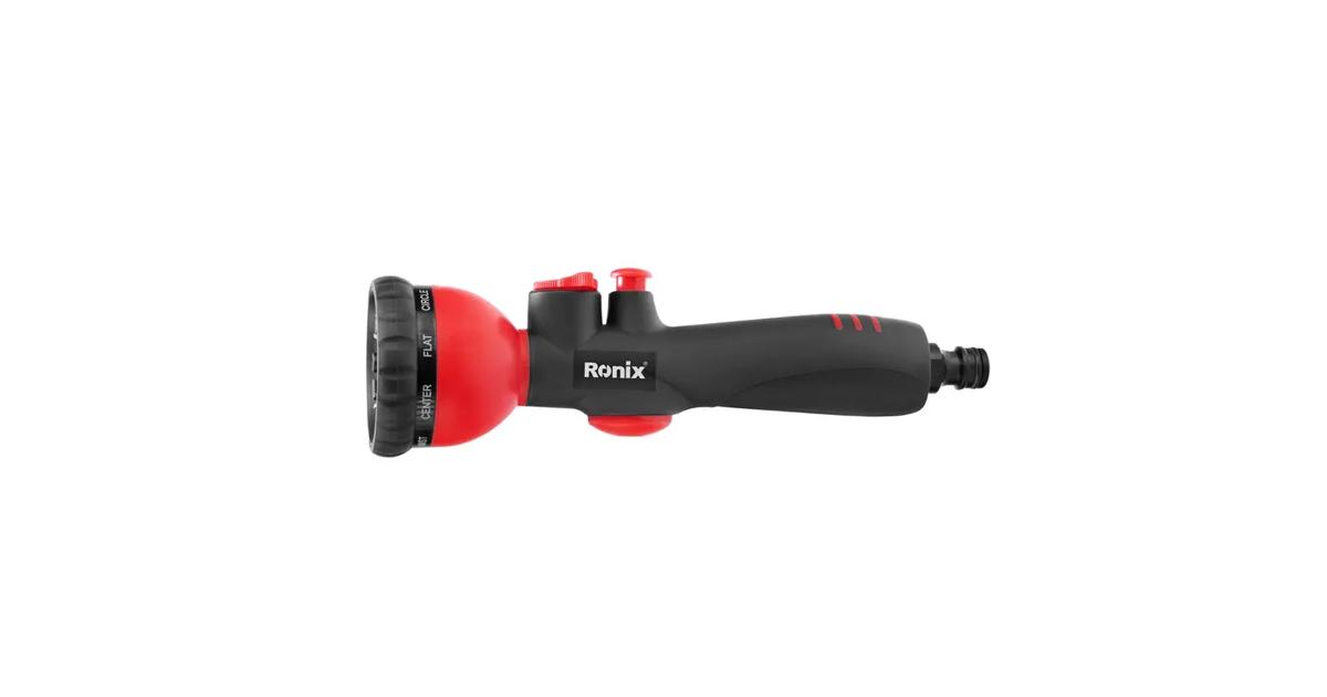 9-Pattern soft coated water spray gun | 🧰 Ronix Tools