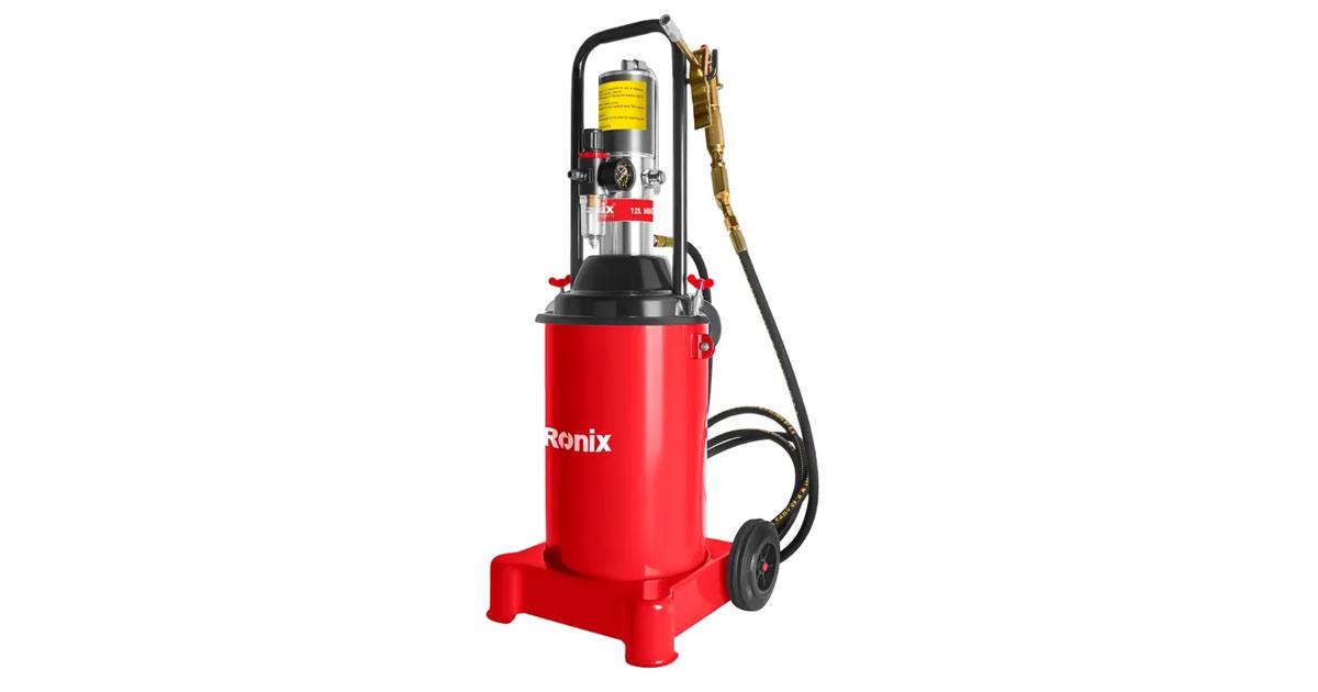 RH-4307 High-Pressure Pneumatic Grease Pump 6-8 Bar 12L | 🧰 Ronix Tools