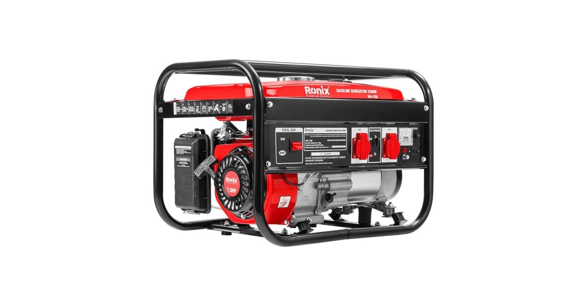 Complete Info about Gasoline Generator, 3200W | 🧰 Ronix Tools