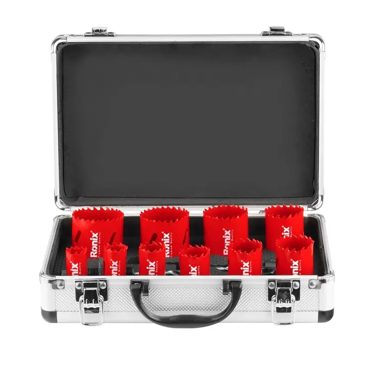 HSS Bimetal Hole Saw Set (15Pcs) | 🧰 Ronix Tools