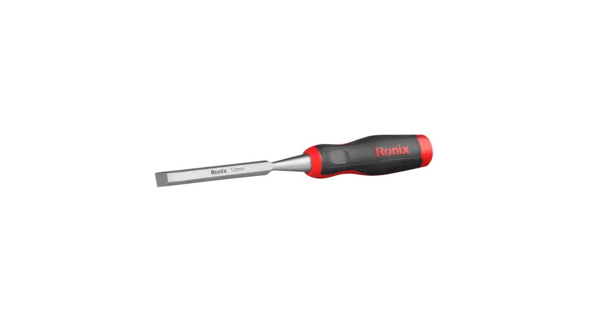 RH-7112 Wood Chisel, 12mm, Cr-V, TPR + PP + Steel cap | 🧰 Ronix Tools