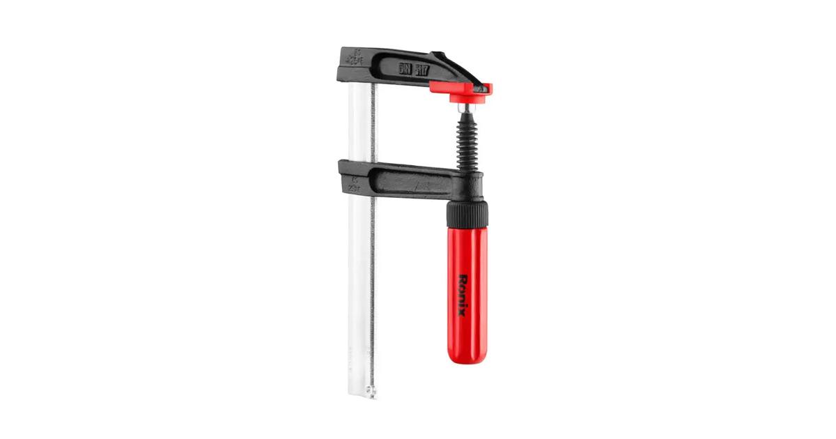 Ronix RH-7213, Wood F-Clamp, 150mm, 80mm Jaw | 🧰 Ronix Tools