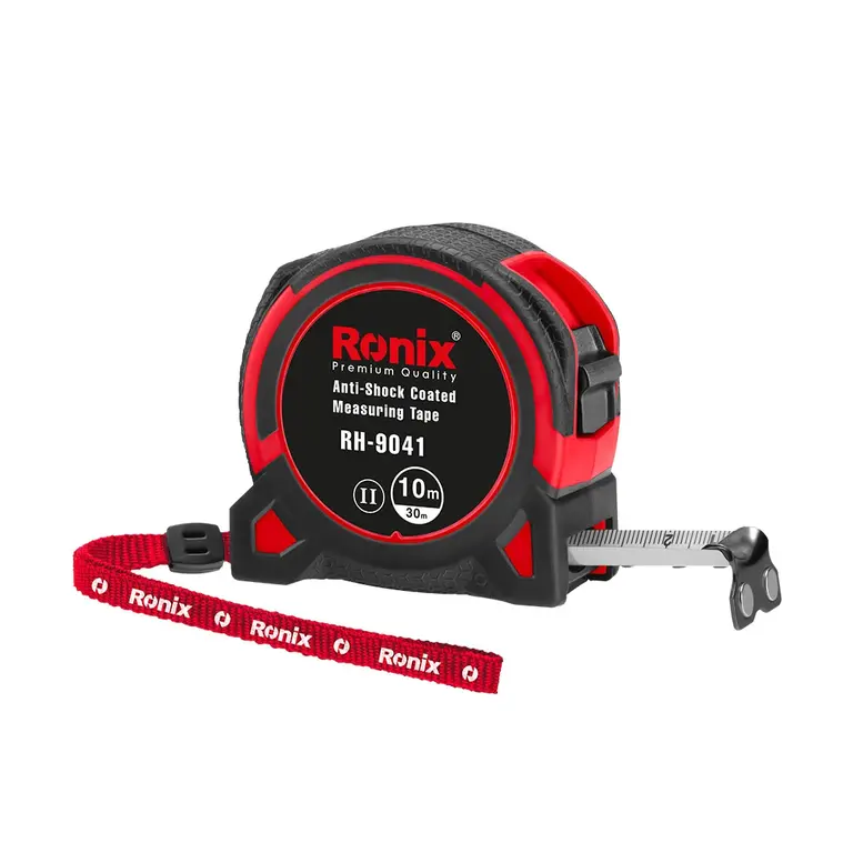 Ronix RH-9041, 10 Meters Anti-Shock Coated Measuring Tape | 🧰 Ronix Tools